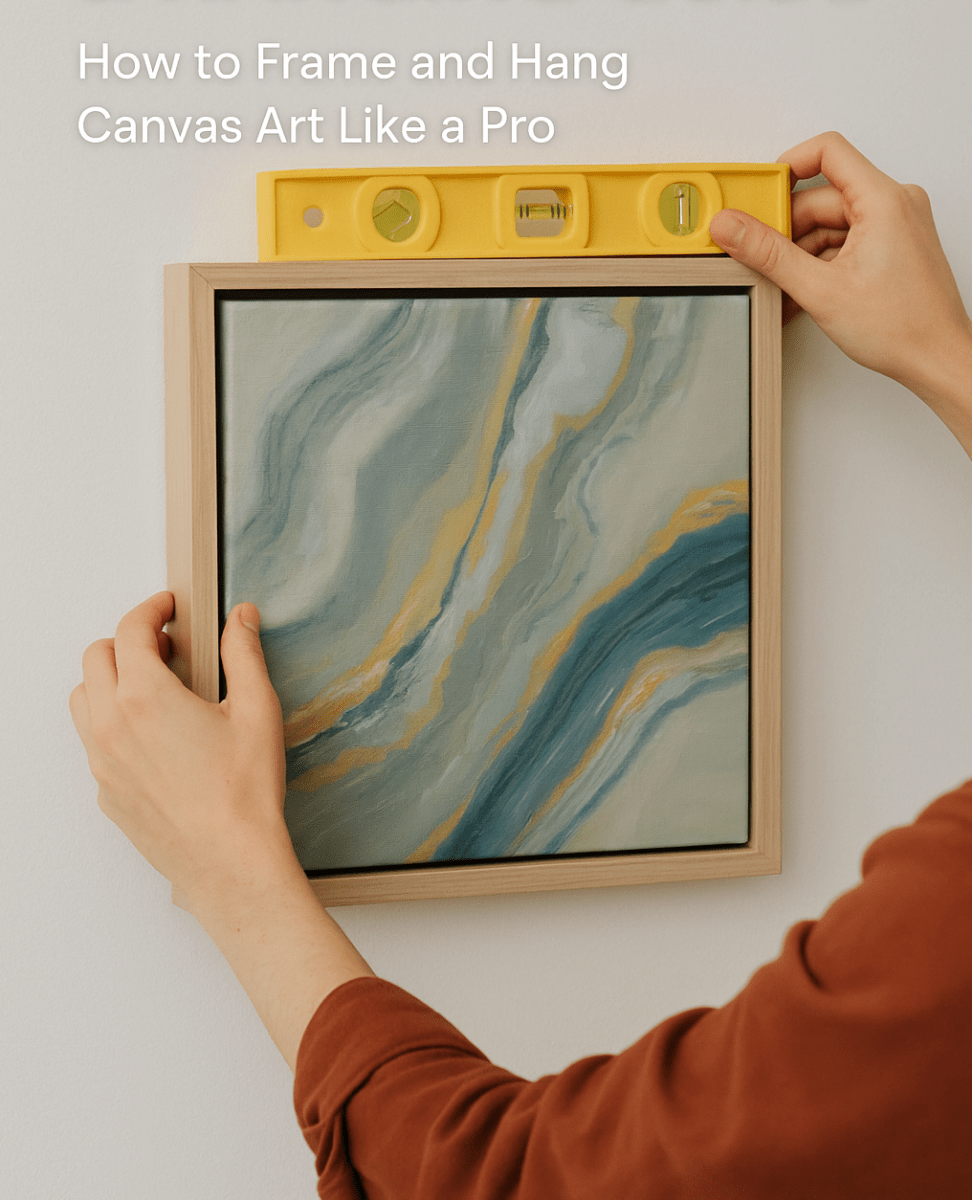 DIY Art Framing & Hanging Guide: How to Frame and Hang Canvas Art Like ...