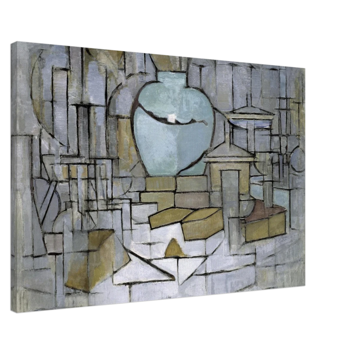 Still Life with Gingerpot II by Piet Mondrian | Vintage Art Print - Da ...